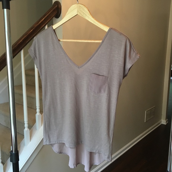 Mudd | Tops | Mudd Hilow Top Sheer Accent Pocket Back Panel S | Poshmark